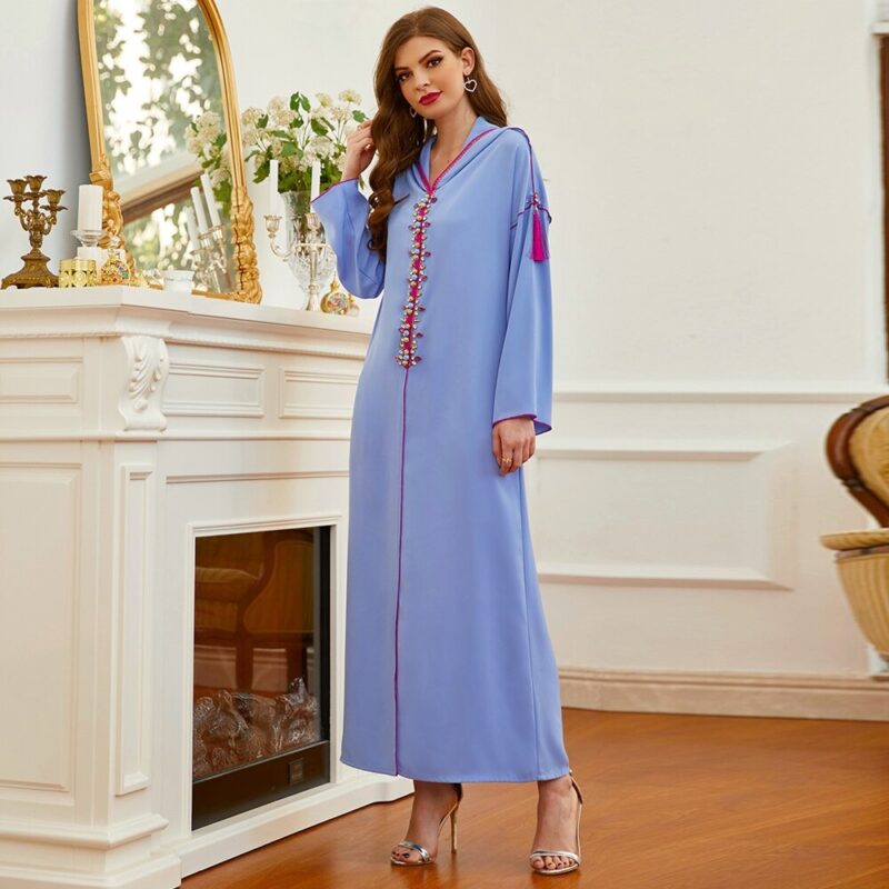 Djellaba bleue - Djellaba Muslim